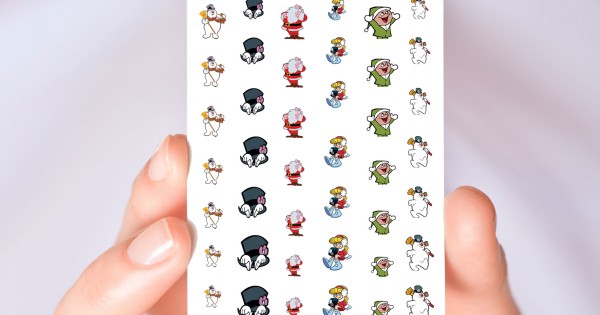 Frosty the Snow Man Nail Decals