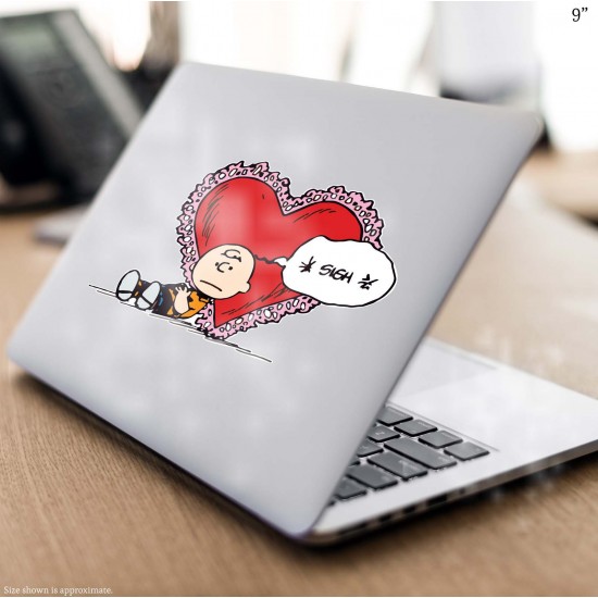 Peanuts Sigh Valentine's Day Vinyl Decal
