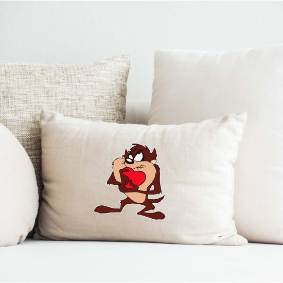 Looney Tunes Taz Love Vinyl Iron-On Decal