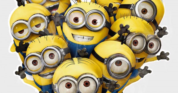 Minion Heart Vinyl Iron-On Decal