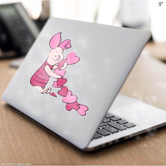 Pooh Piglet Heart String Vinyl Decal