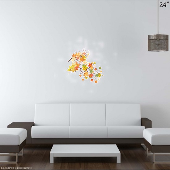 Autumn Leaves Tree Branch Vinyl Decal