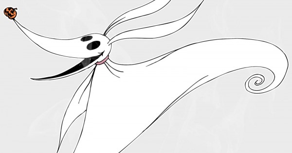 Nightmare Before Christmas Zero Drawing