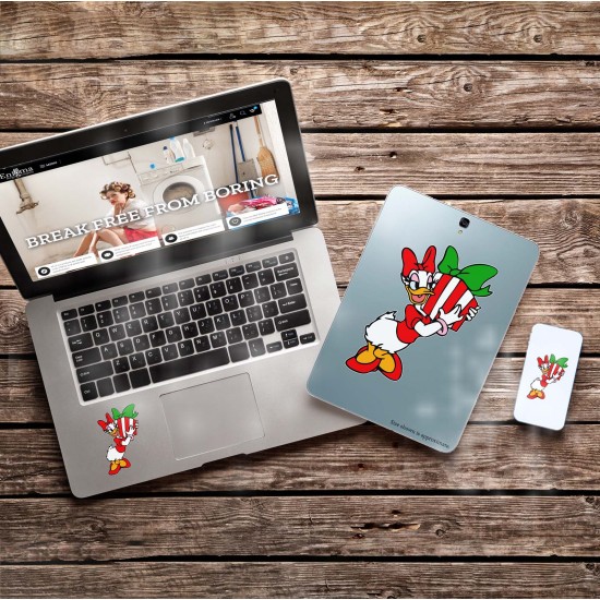 Daisy Duck Christmas Present Vinyl Decal