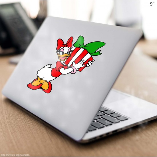 Daisy Duck Christmas Present Vinyl Decal
