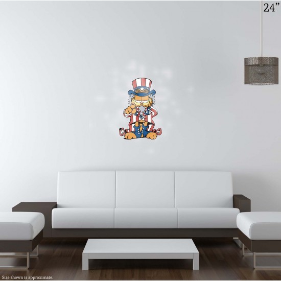 Garfield Patriotic Uncle Sam Vinyl Decal